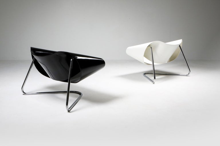 Black Ribbon Chair "CL9" by Cesare Leonardi and Franca Stagi for ...