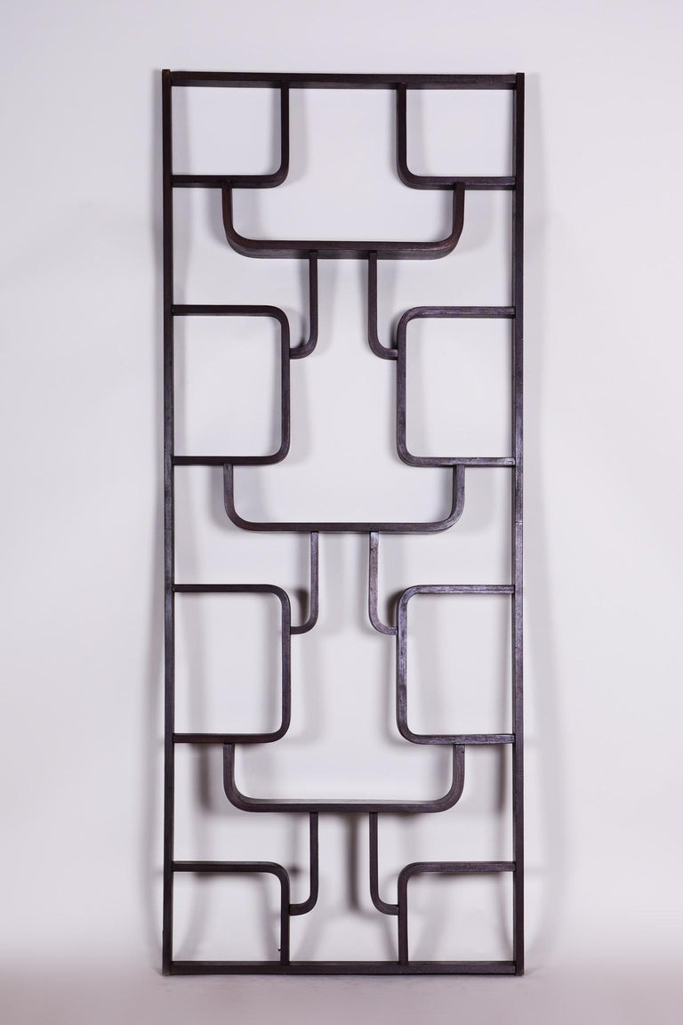 Black Room Divider Wall Unit by Ludvik Volak for Drevopodnik Holesov ...