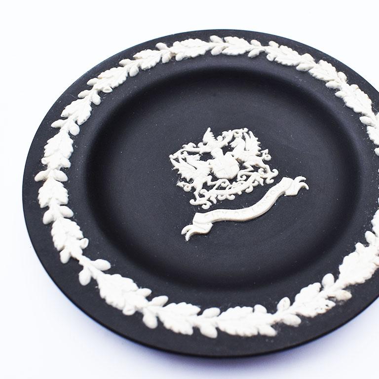 Black Round Jasperware Wedgewood Catchall Dish City of London at ...