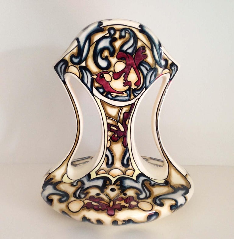 Black Ryden 'Moorcroft' Tube Lined Pottery Mantel Clock, Circa 2003 at ...