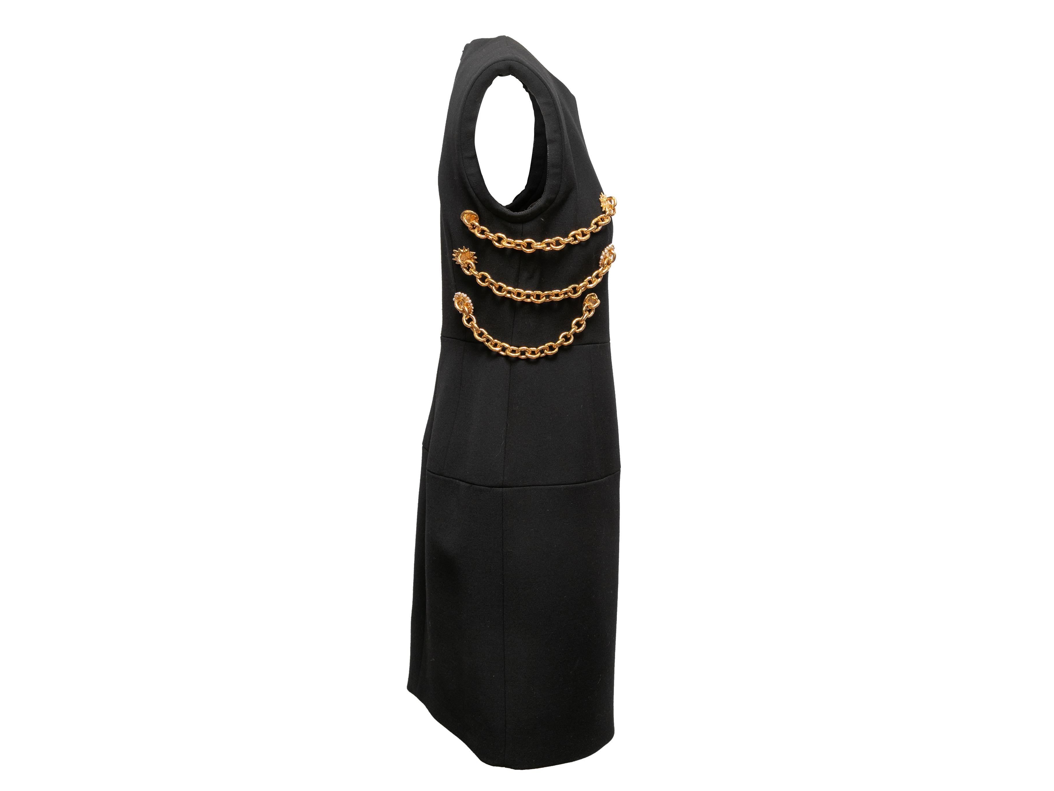 Black Schiaparelli Fall/Winter 2023 Stockman Dress Size EU 40 For Sale ...