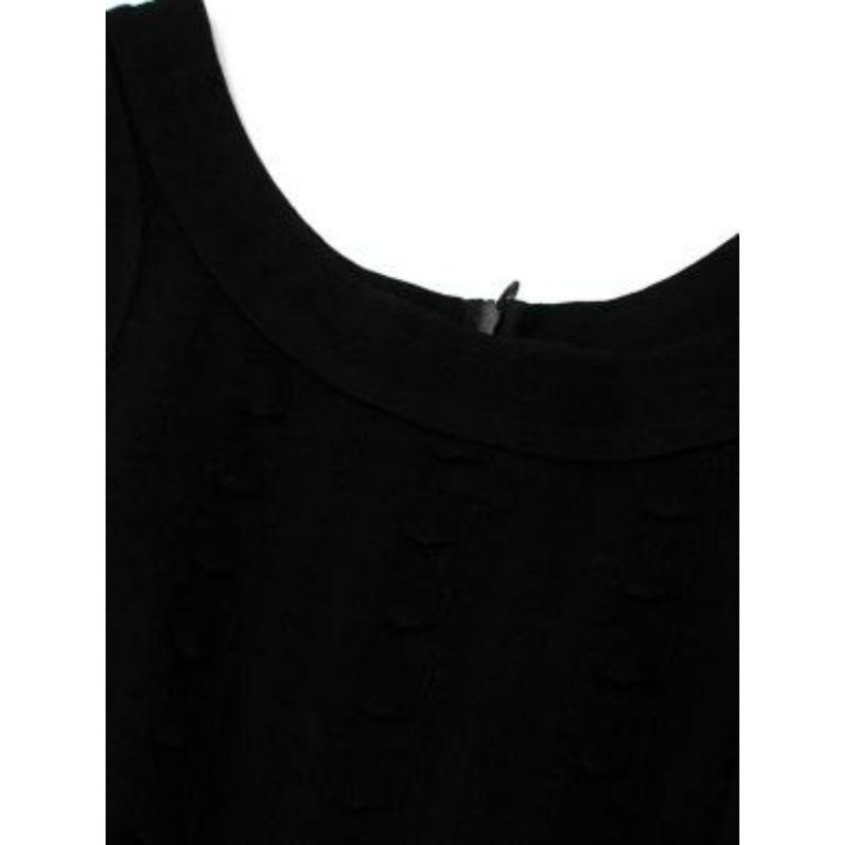 Black Sleeveless Knit Skater Dress For Sale At 1stdibs