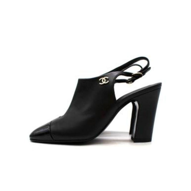 Black Slingback Booties For Sale at 1stDibs