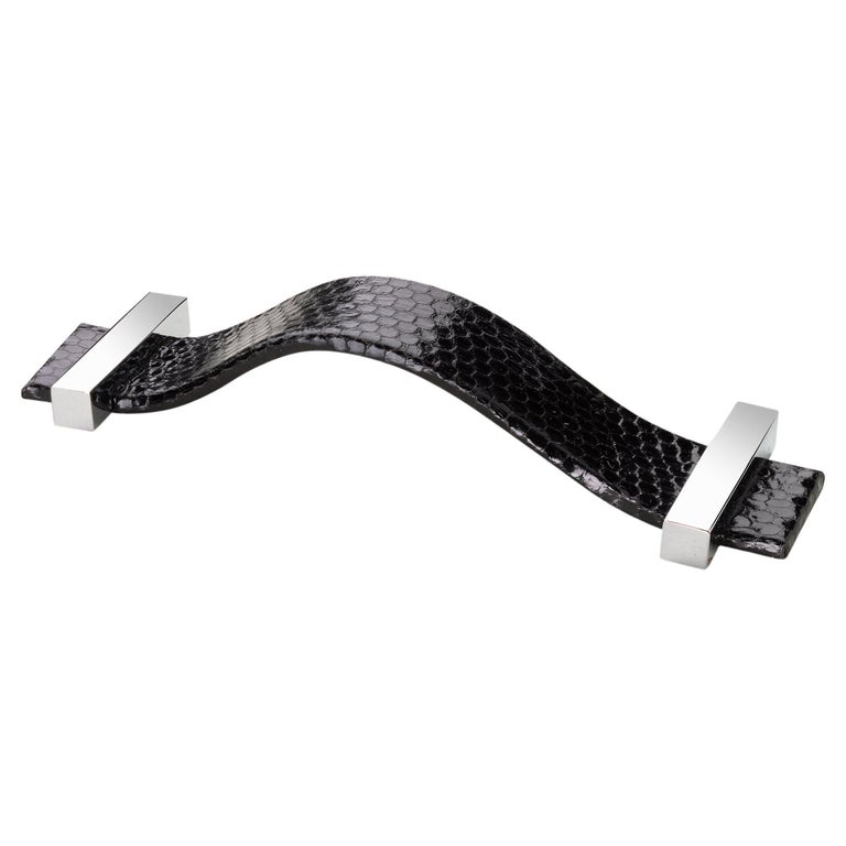 Luxury Pull Handle, Various Metal and Leather Color Finishes Band Shape ...