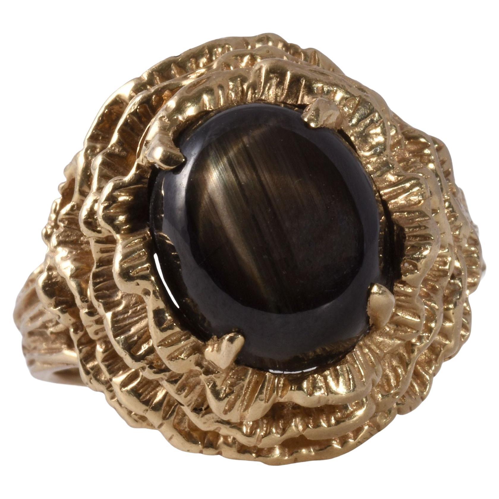 Black Star Sapphire Ring For Sale at 1stDibs