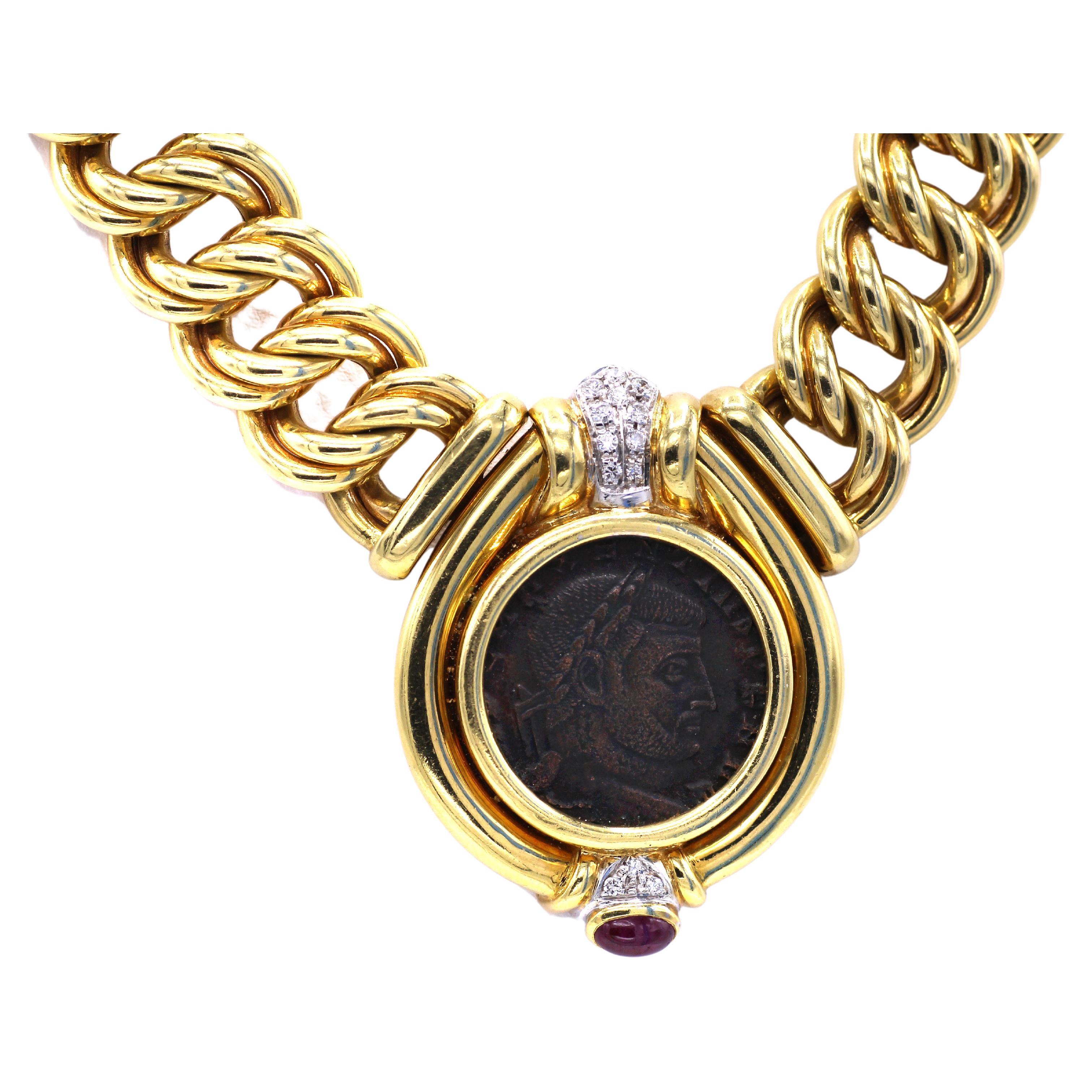 Impressive United States Heavy Gold Coin Chain Necklace at 1stDibs ...