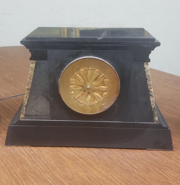 Black, Starr and Frost Victorian Egyptian Revival Clock Garniture Set ...