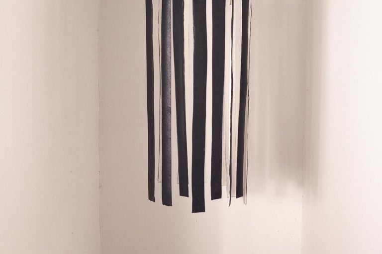 Black Stoneware Chandelier II By Christine Roland For Sale at 1stDibs