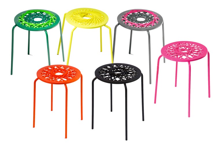 Black Stretch Stool For Sale at 1stDibs