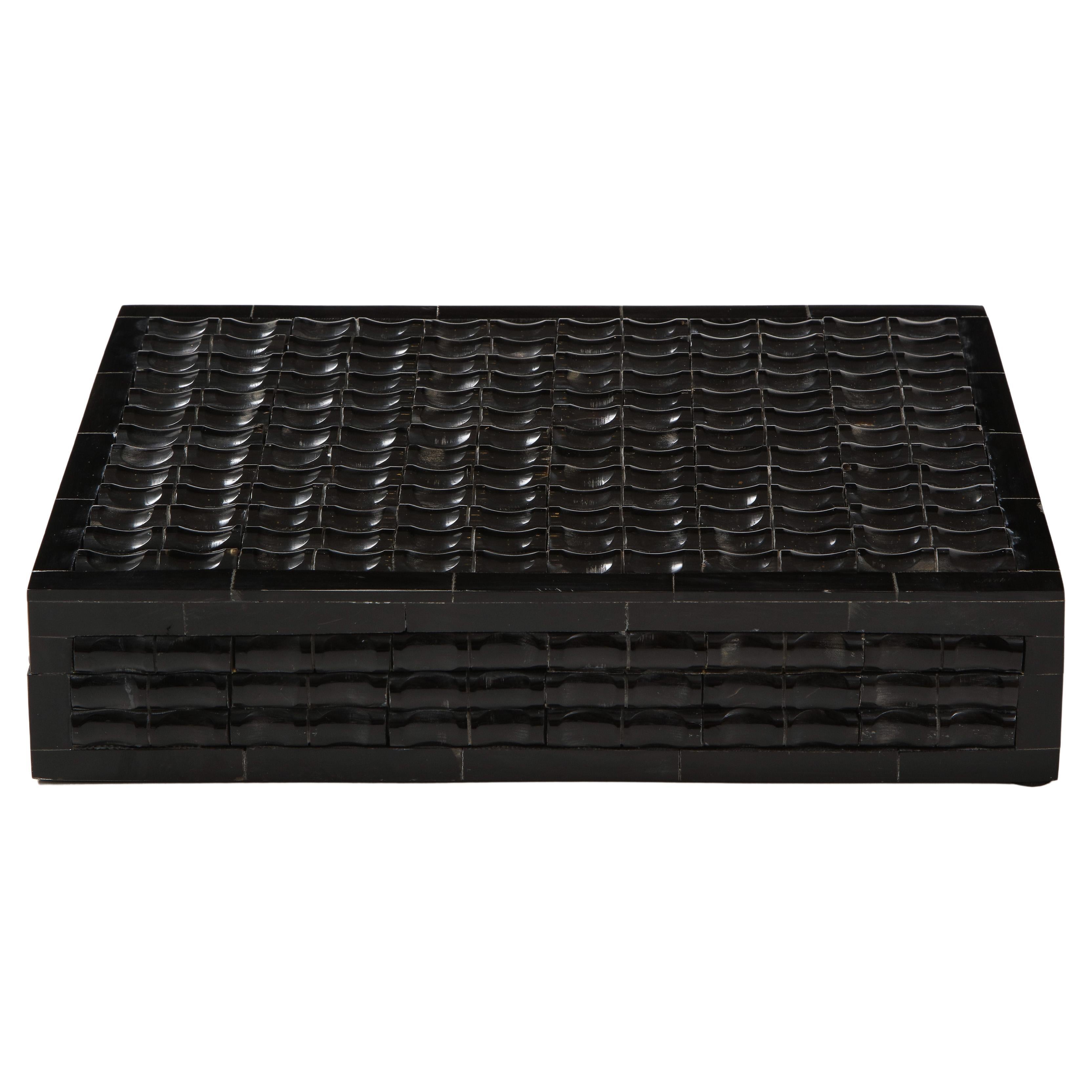 James Box in Ivory and Black Bone by CuratedKravet For Sale at 1stDibs