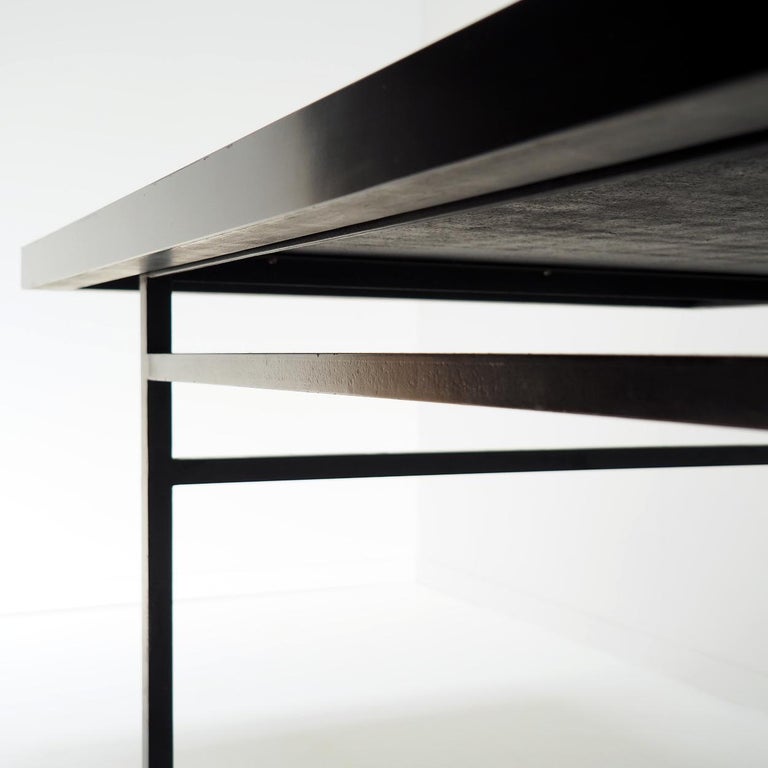 Black Table Attr. to French Modernist Designer Paul Geoffroy For Sale ...