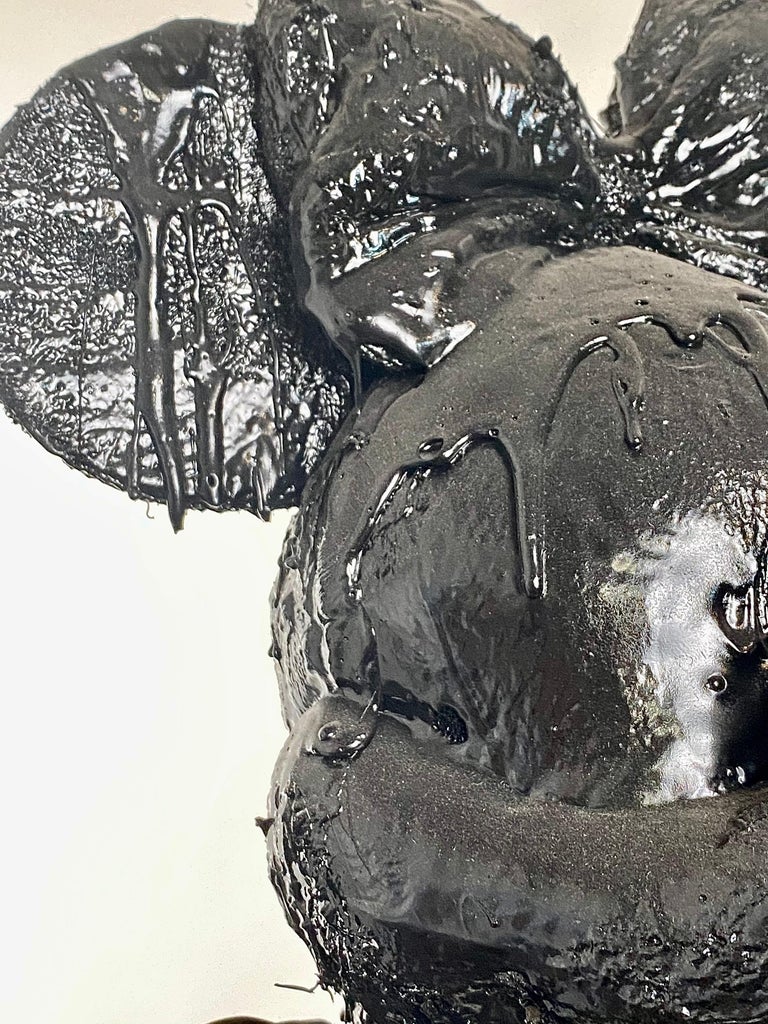 Black TAR Minnie Mouse Sculpture, 21st Century by Mattia Biagi For Sale ...