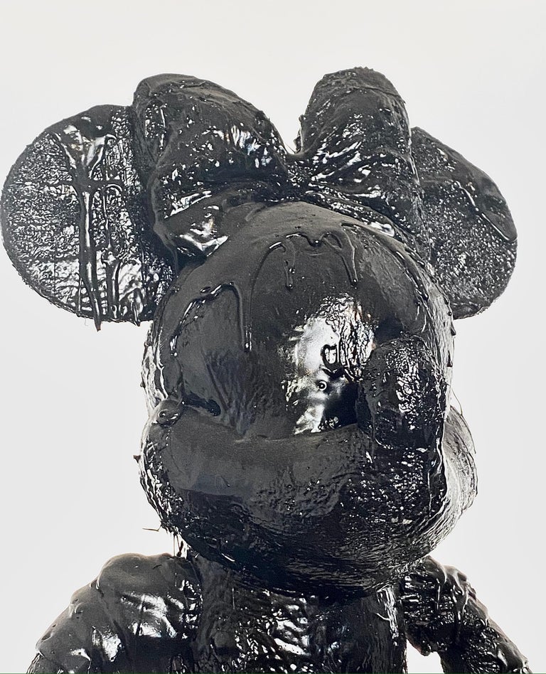 Black TAR Minnie Mouse Sculpture, 21st Century by Mattia Biagi For Sale ...