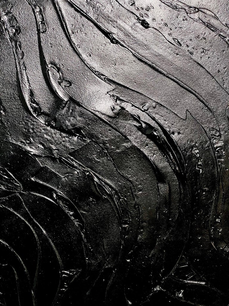 Black Tar Painting, 21st Century by Mattia Biagi For Sale at 1stDibs