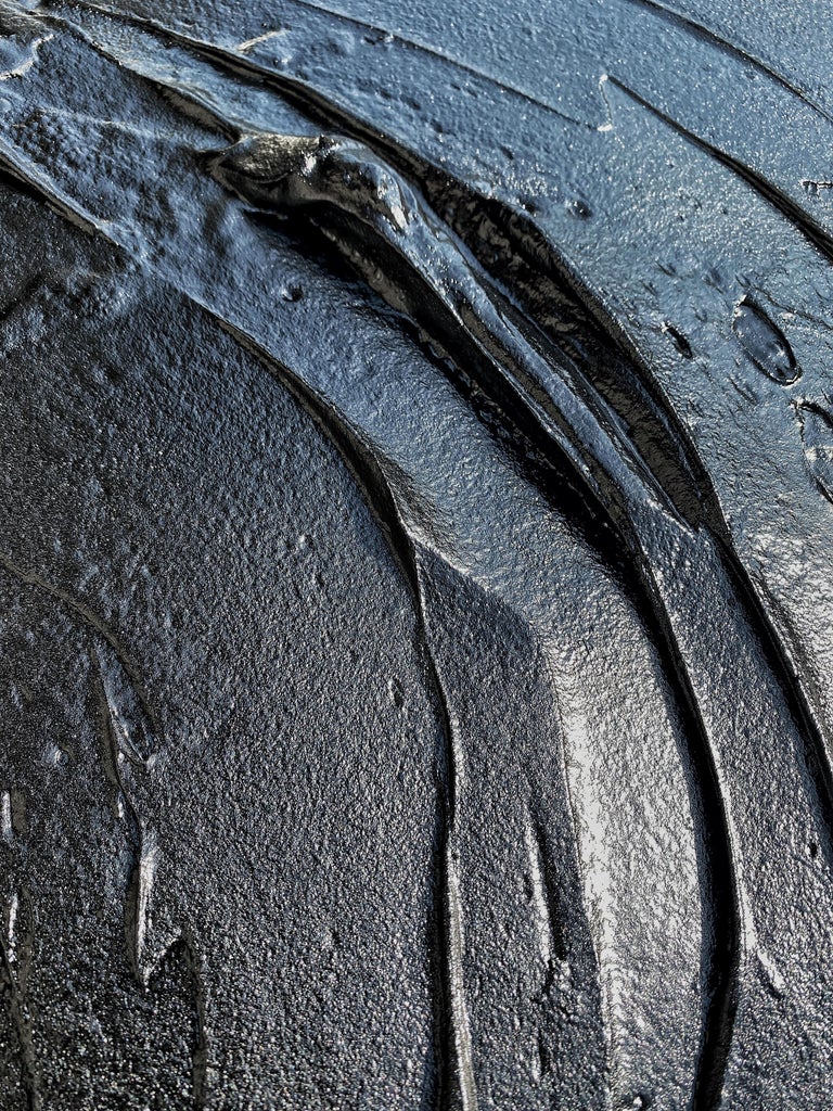 Black Tar Painting, 21st Century by Mattia Biagi For Sale at 1stDibs