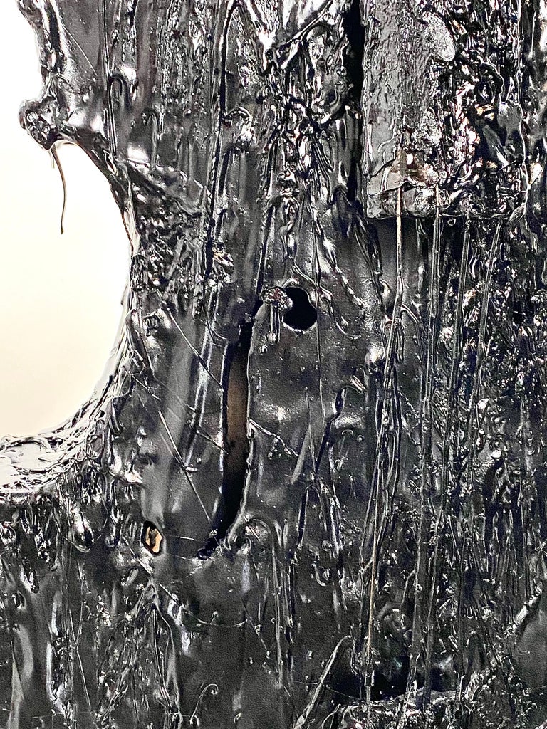 Black Tar String Instrument Viola Sculpture, 21st Century by Mattia ...