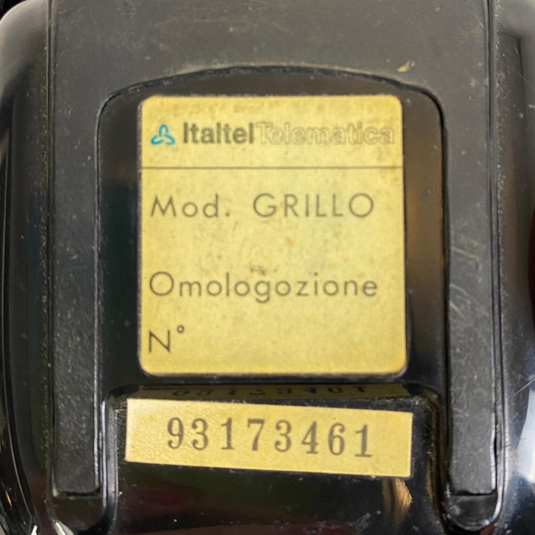 Black telephone Grillo by Marco Zanuso and Richard Sapper for Siemens ...