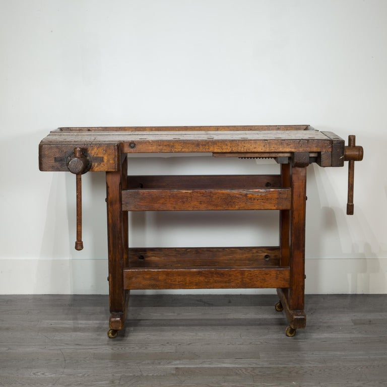 Black Walnut and Douglas Fir American Carpenter's Workbench, circa 1900 ...