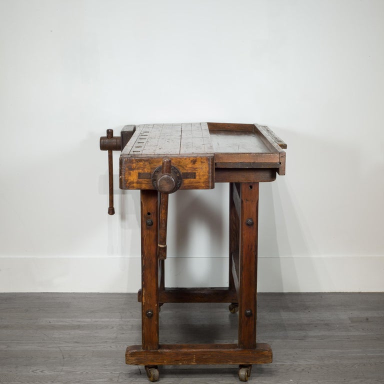 Black Walnut and Douglas Fir American Carpenter's Workbench, circa 1900 ...