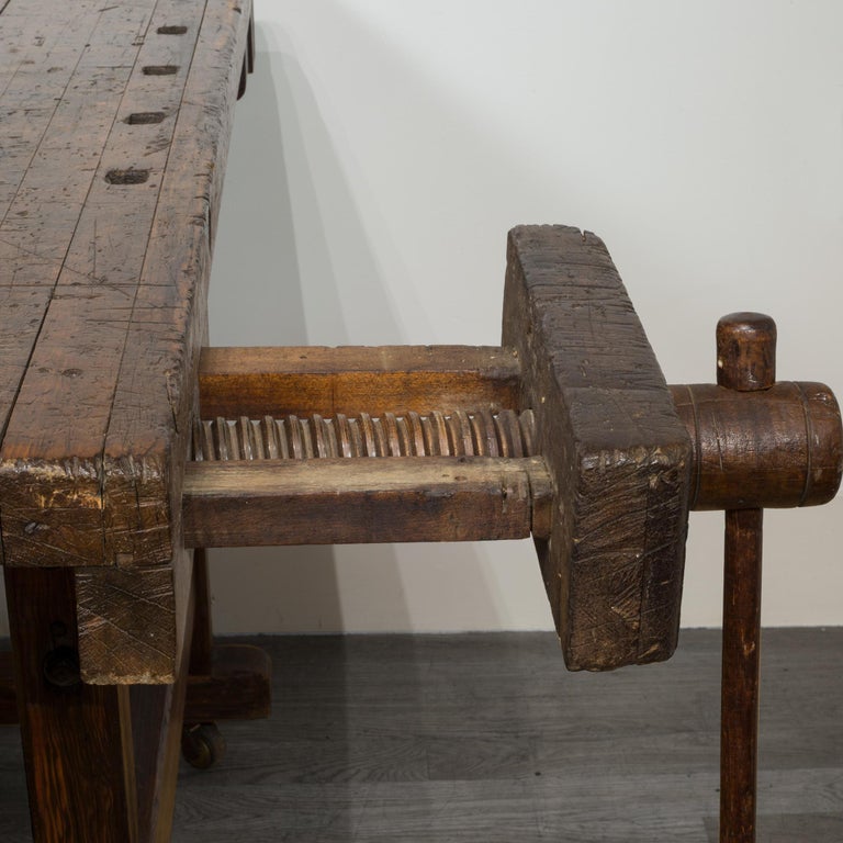 Black Walnut and Douglas Fir American Carpenter's Workbench, circa 1900 ...
