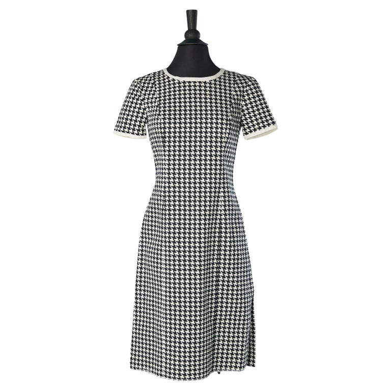 Black and white houndstooth pattern dress Oliver by Valentino For Sale ...