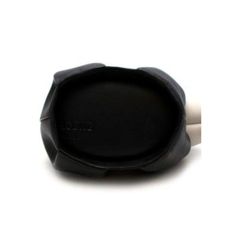 black and white leather Panda pouch For Sale at 1stDibs