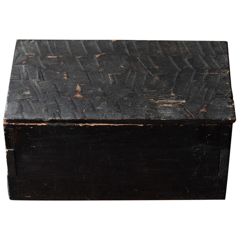 Black Wooden Box from the Edo Period '18th-19th Century' in Japan at ...