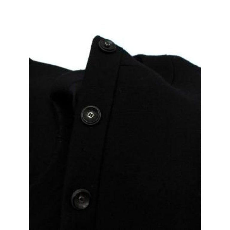 Black Wool Long Coat For Sale at 1stDibs