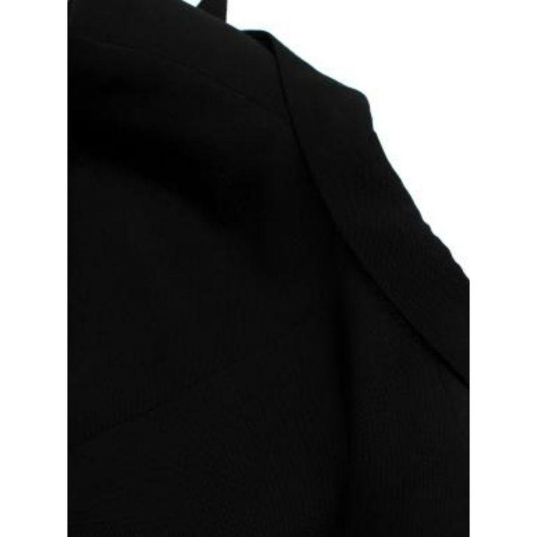Black Wool Tailored Jacket For Sale at 1stDibs