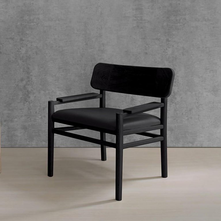Black XVI Décima Sexta Lounge Chair by Joel Escalona For Sale at 1stDibs