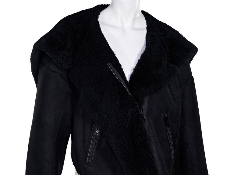 Black Yeezy Cropped Shearling Jacket For Sale at 1stDibs | yeezy ...