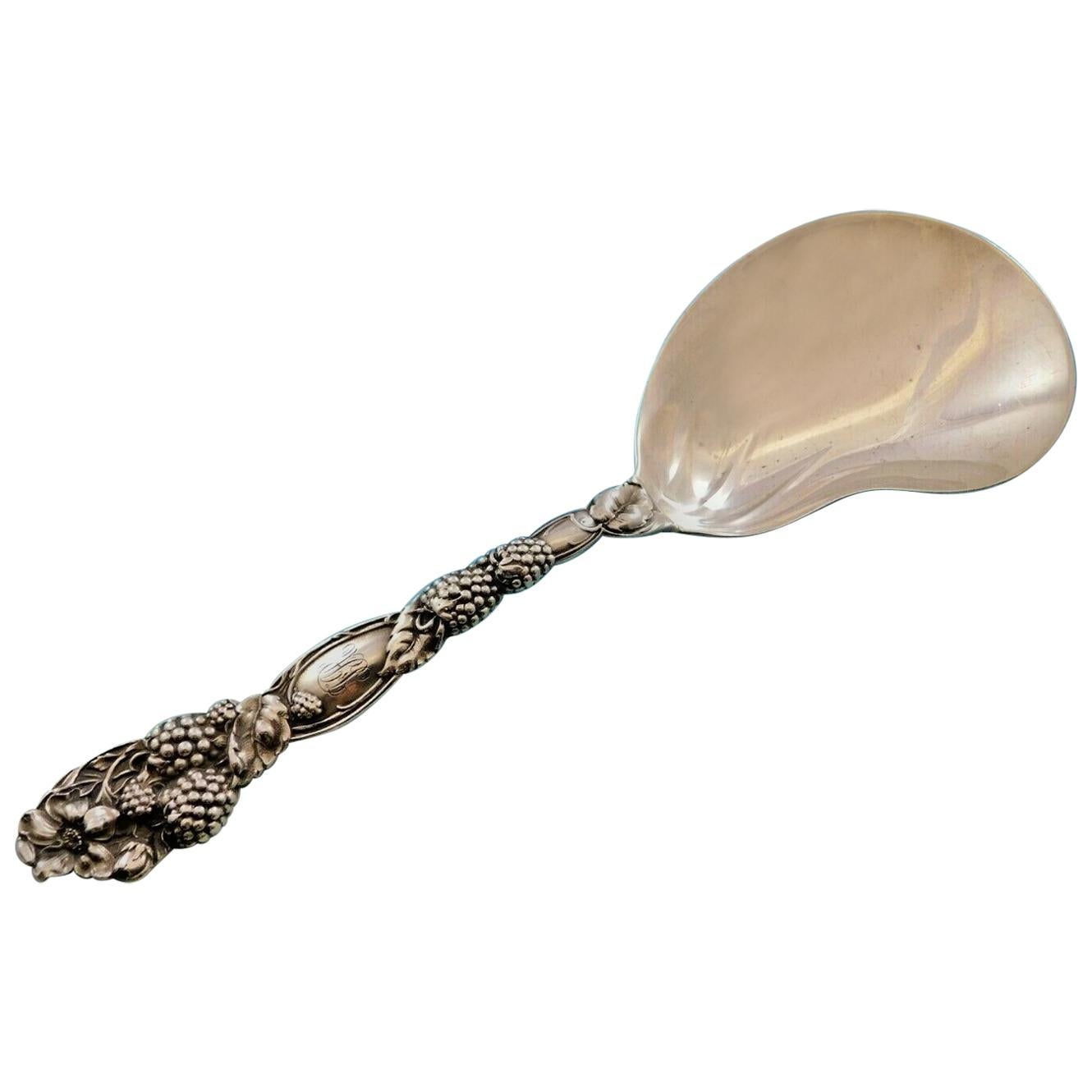 Tiffany and Co. "Blackberry" Pattern Sterling Silver Berry Spoon at 1stDibs