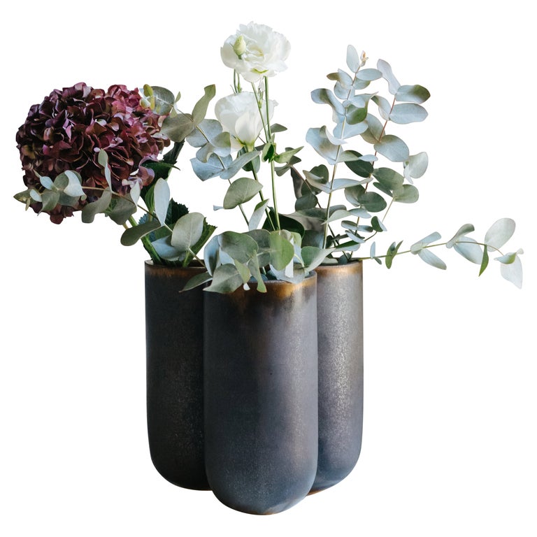 Blackened Gold Vase by Lisa Allegra For Sale at 1stDibs