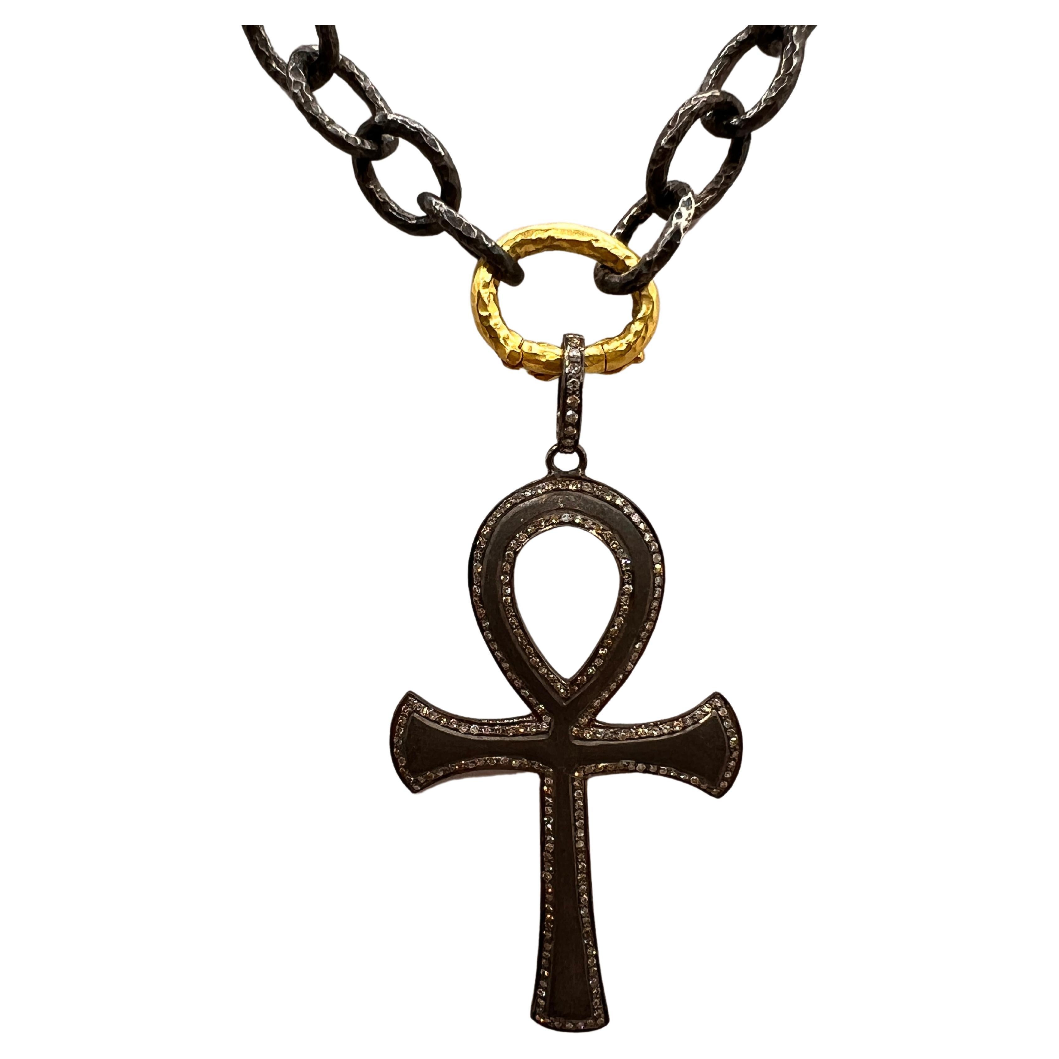 1970s Gold Ankh at 1stDibs