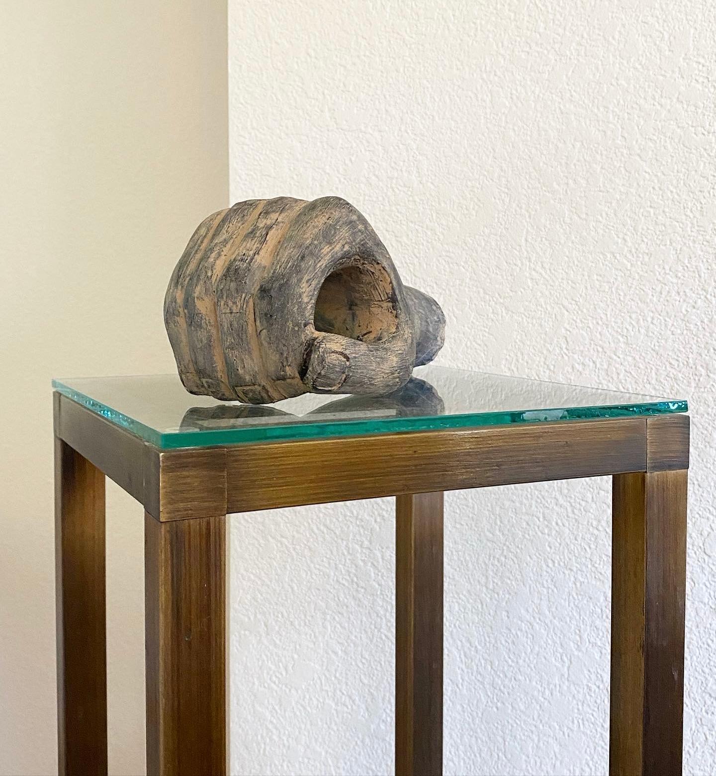 Blackened Terracotta Anthropomorphic Hand Desktop Sculpture For Sale at ...