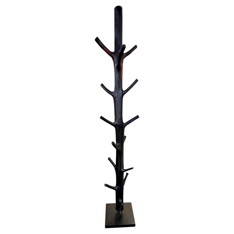 Blackened Wooden Tree Coatrack at 1stDibs | tree coat stand, tree coat ...
