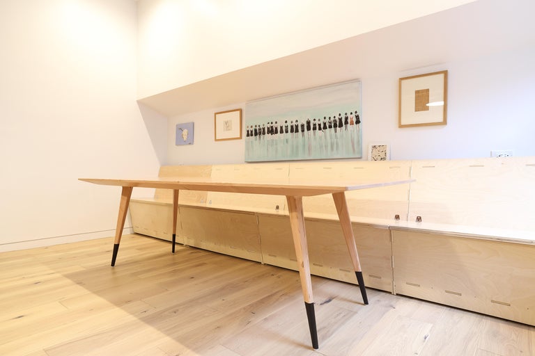 Rectangular Blackfeet Straddle Dining Table For Sale at 1stDibs ...