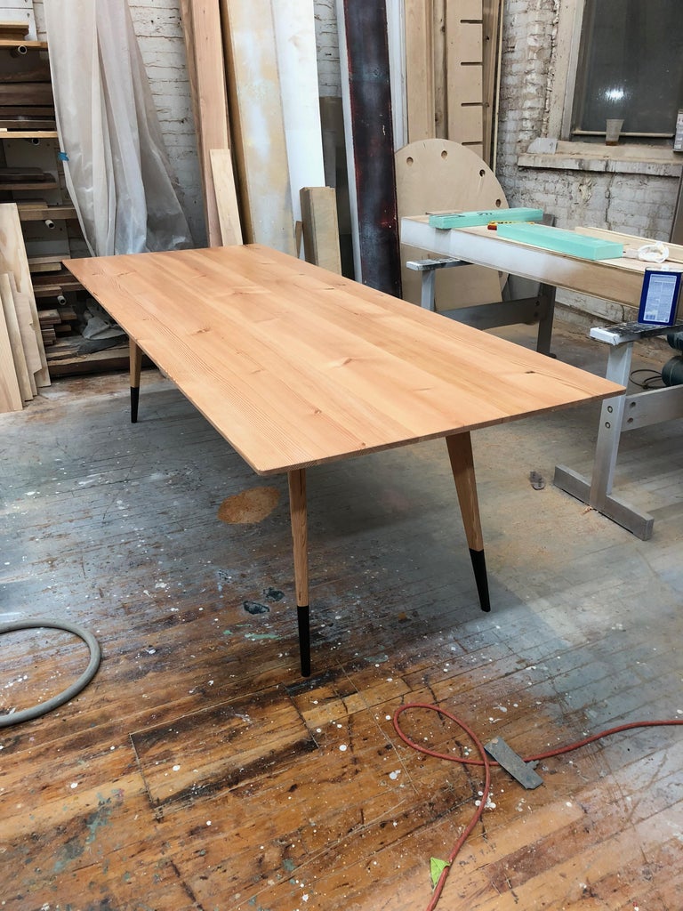 Rectangular Blackfeet Straddle Dining Table For Sale at 1stDibs ...