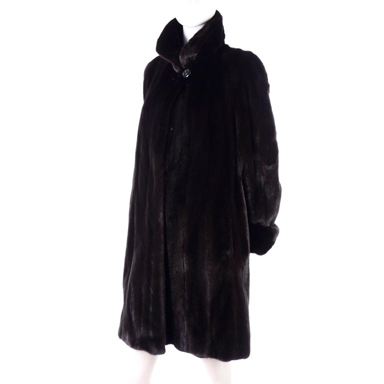 Blackglama Dark Ranch Mink Coat For Sale at 1stdibs