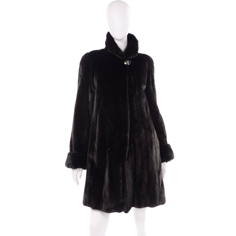 Blackglama Dark Ranch Mink Coat at 1stDibs