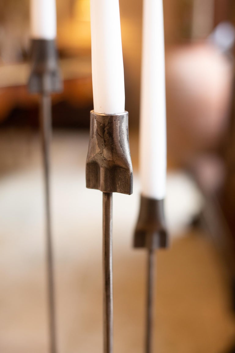 Blacksmith made candelabra at 1stDibs