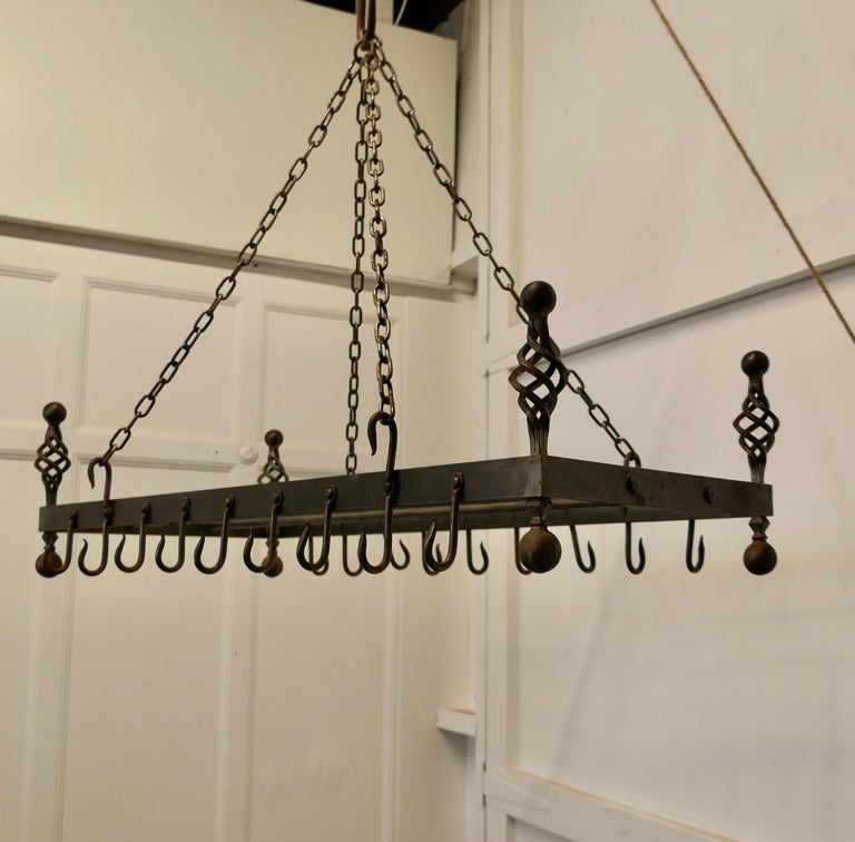 Blacksmith Made Iron Game Hanger, Kitchen Utensil or Pot Hanger For ...