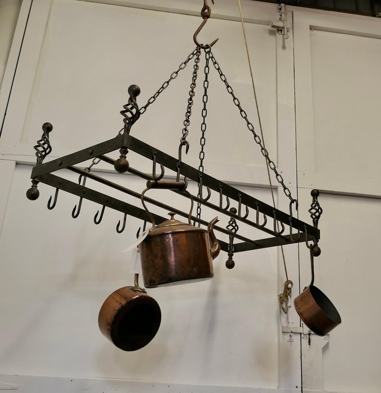 Blacksmith Made Iron Game Hanger, Kitchen Utensil or Pot Hanger For ...