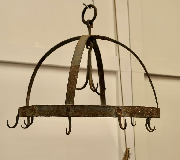 Blacksmith Made Iron Game Hanger, Kitchen Utensils or Pot Hanger For ...