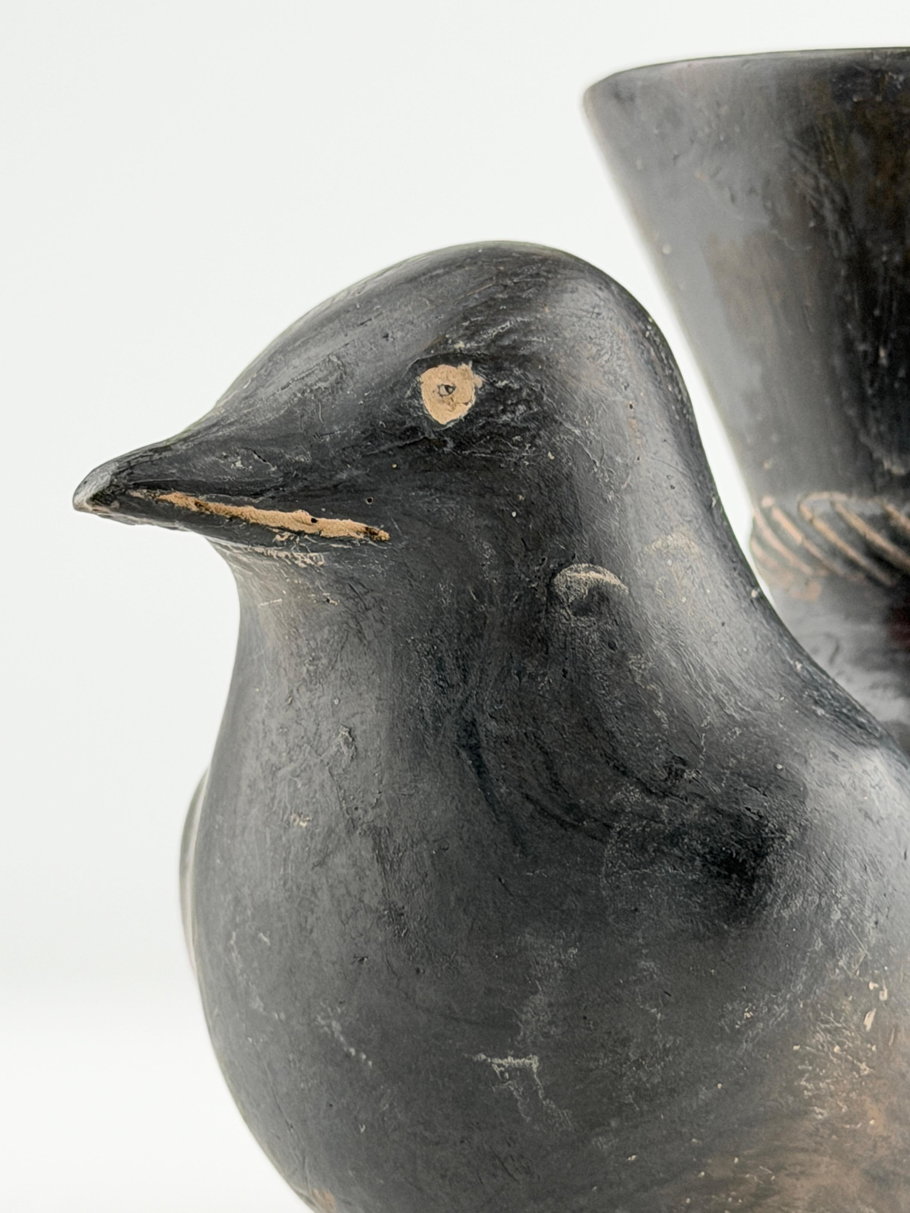 Blackware Bird-Shaped Vessel For Sale at 1stDibs