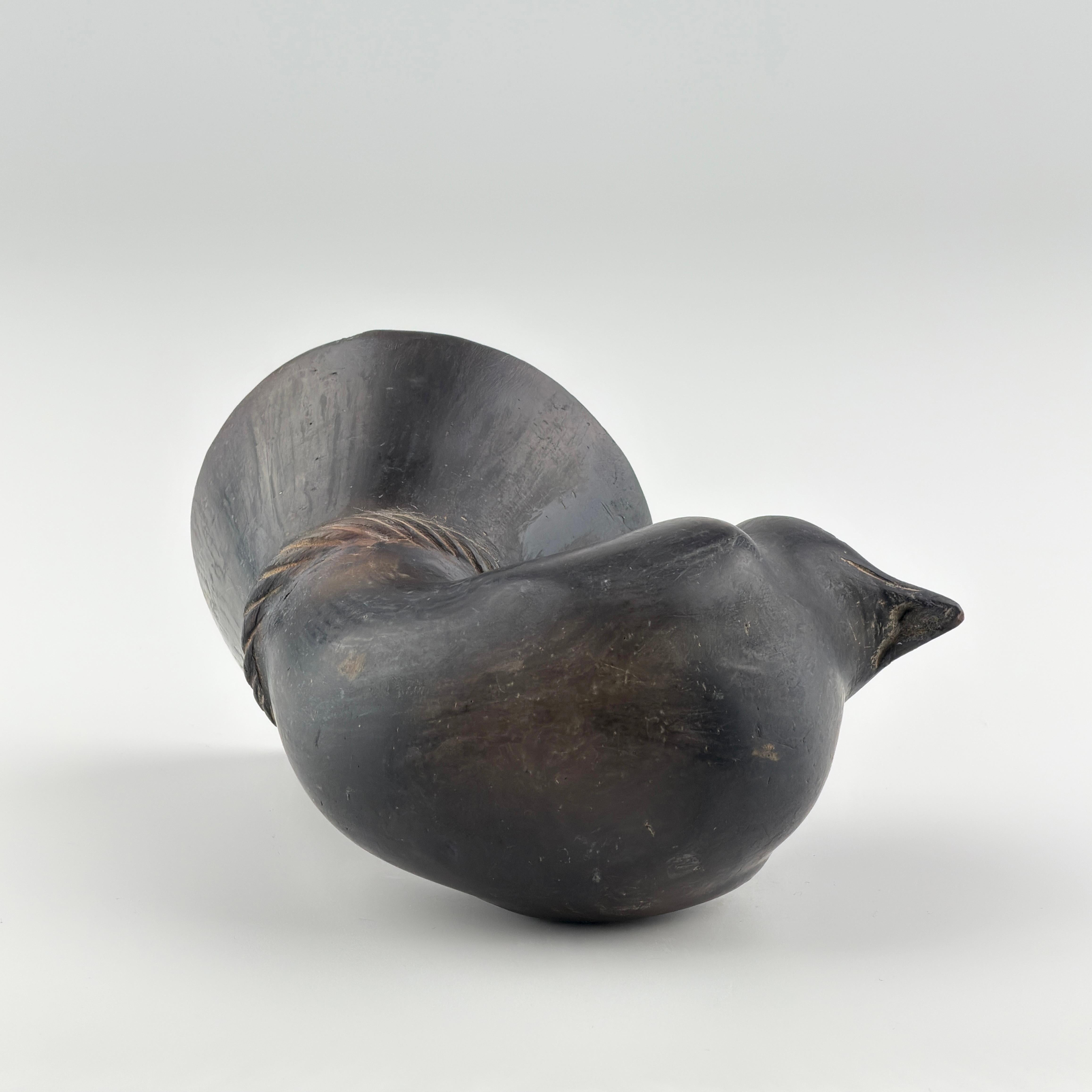 Blackware Bird-Shaped Vessel For Sale at 1stDibs