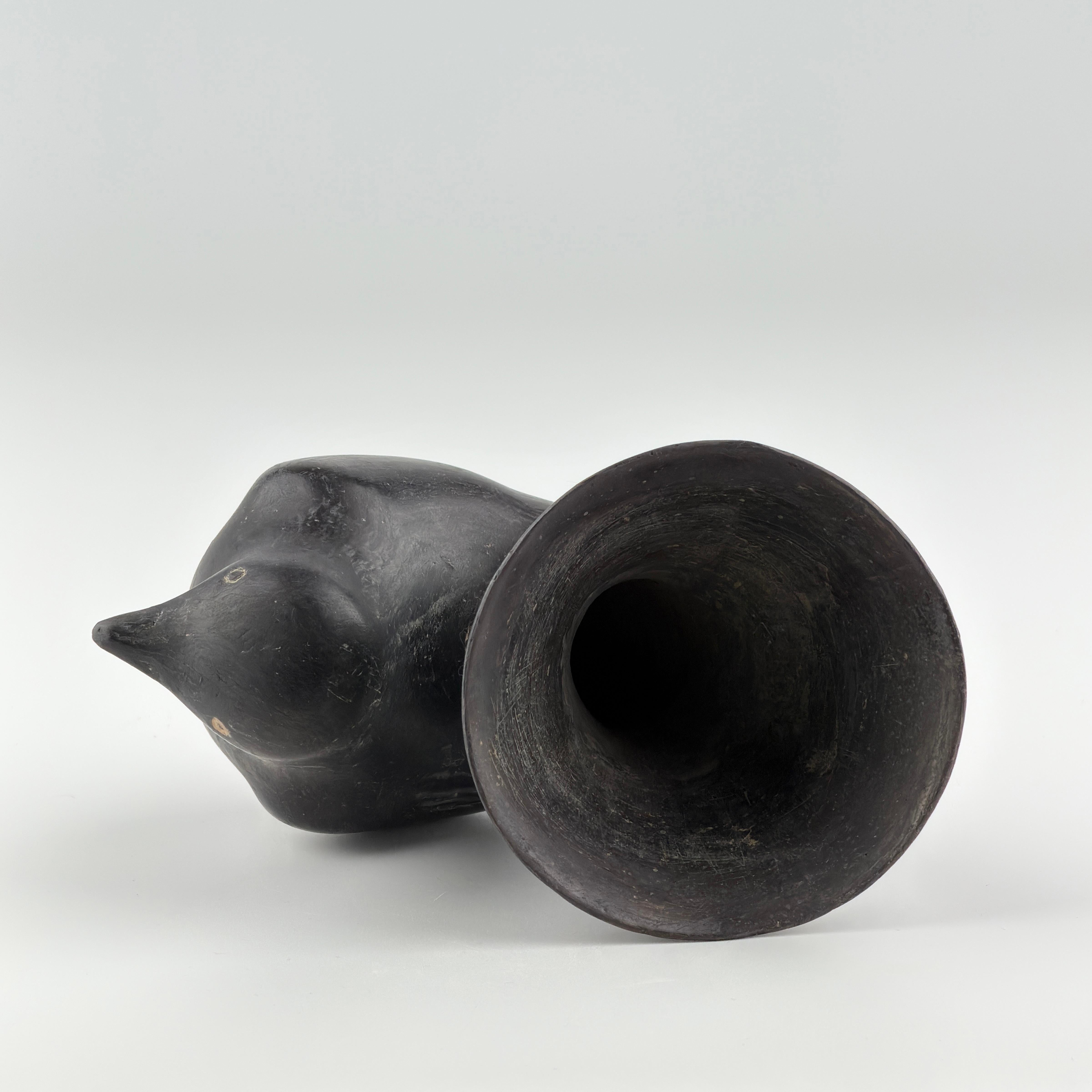 Blackware Bird-Shaped Vessel For Sale at 1stDibs