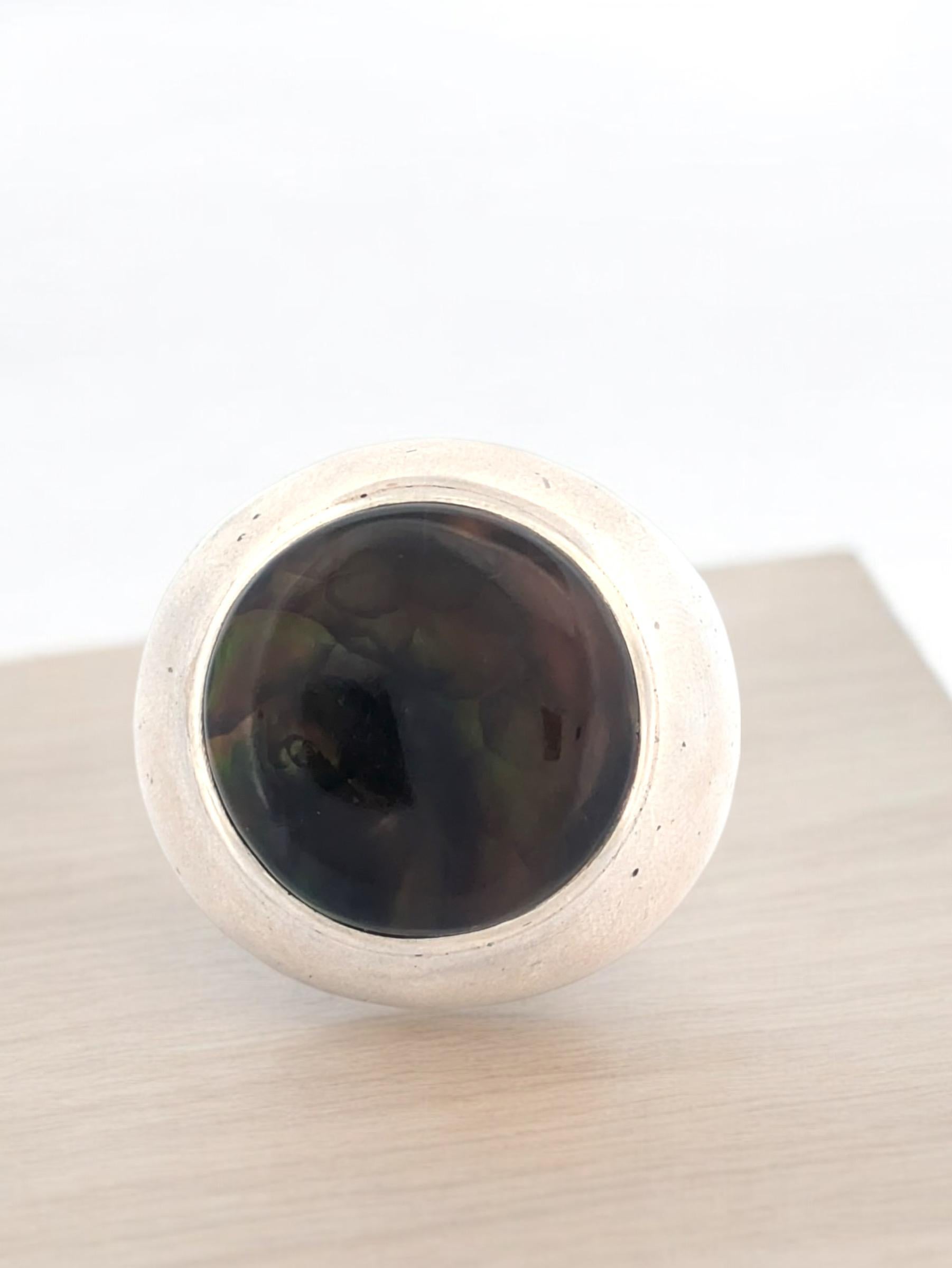 Blackwater Basin Sterling Silver Ring By Robert Drozd With Fire Agate ...