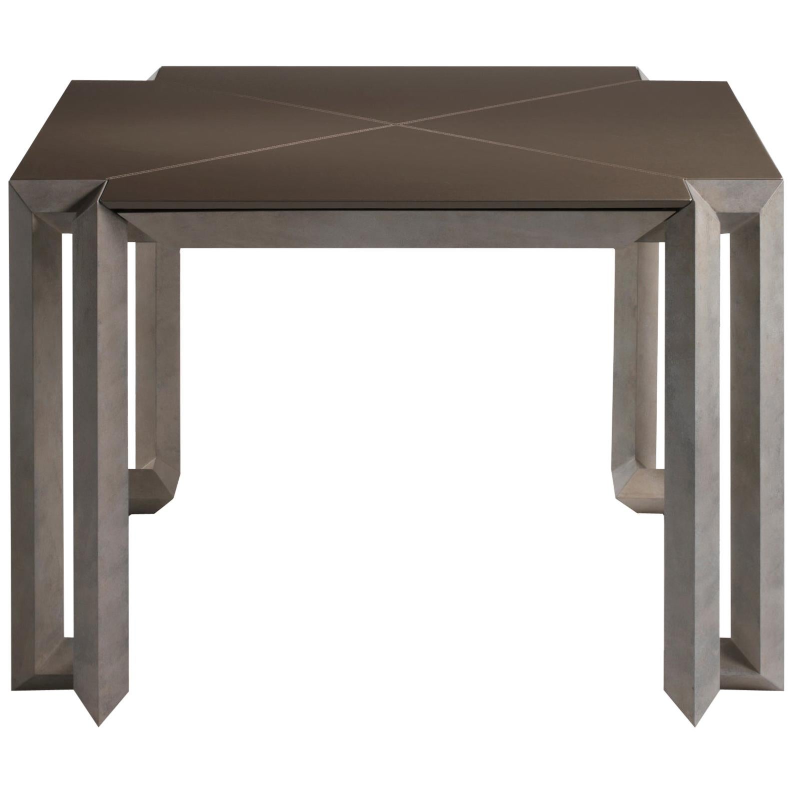 Octagonal Game Table in Driftwood at 1stDibs