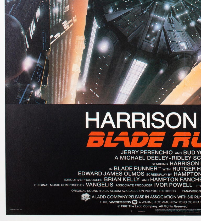 Blade Runner 1982 US 1 Sheet Film Movie Poster, Alvin at 1stDibs